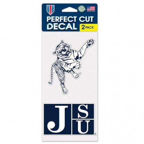 WinCraft Jackson State Tigers Set of 2 Die Cut Decals (4 x 4 Each) : かめ ...