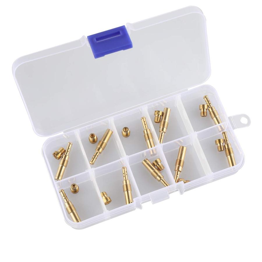 Supermotorparts 10Pcs Carburetor Main Jets kit & 10Pcs Slow Pilot Jets ...