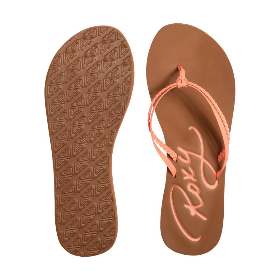 Roxy womens Cabo flip flop sandals Peaches 8 US : かめよしエクスプレス - 通販 - Yahoo!ショッピング