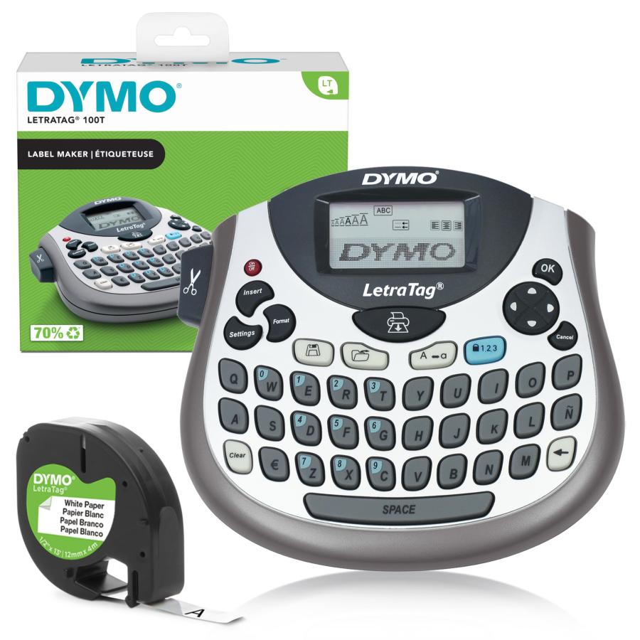 Dymo LetraTag LT-100T Label Maker | Portable Label Printer with QWERTY ...