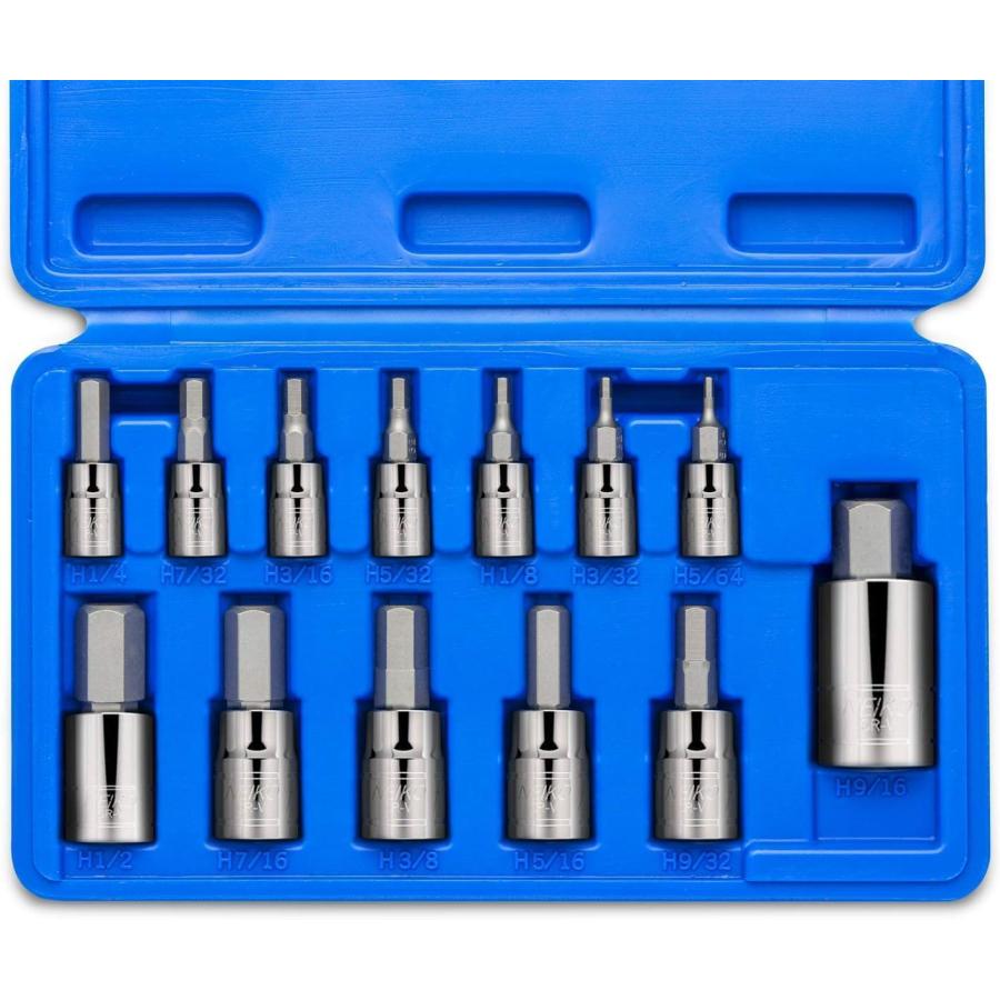 Neiko 10075A SAE Hex Bit Socket Set | 13-Piece S2 Steel : かめよしエクスプレス - 通販 - Yahoo!ショッピング