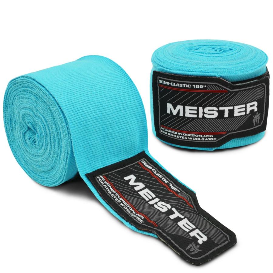 Meister Adult 180 Semi-Elastic Hand Wraps for MMA & Boxing (Pair ...