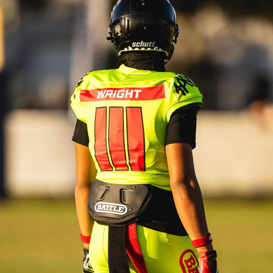 Battle Sports Football Back Plate Hard Shell Lower Protector with ...