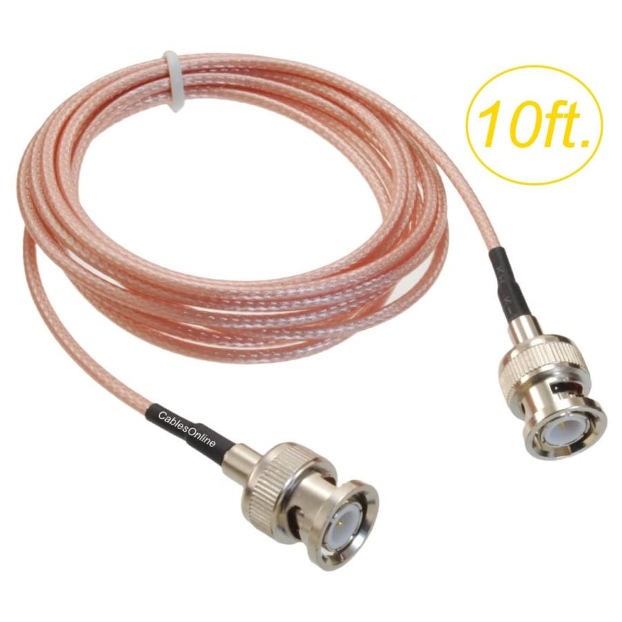 CablesOnline 10ft. BNC Male to RG316 Coax Low Loss RF Cable RF-BC110 : かめよしエクスプレス - 通販 - Yahoo ...
