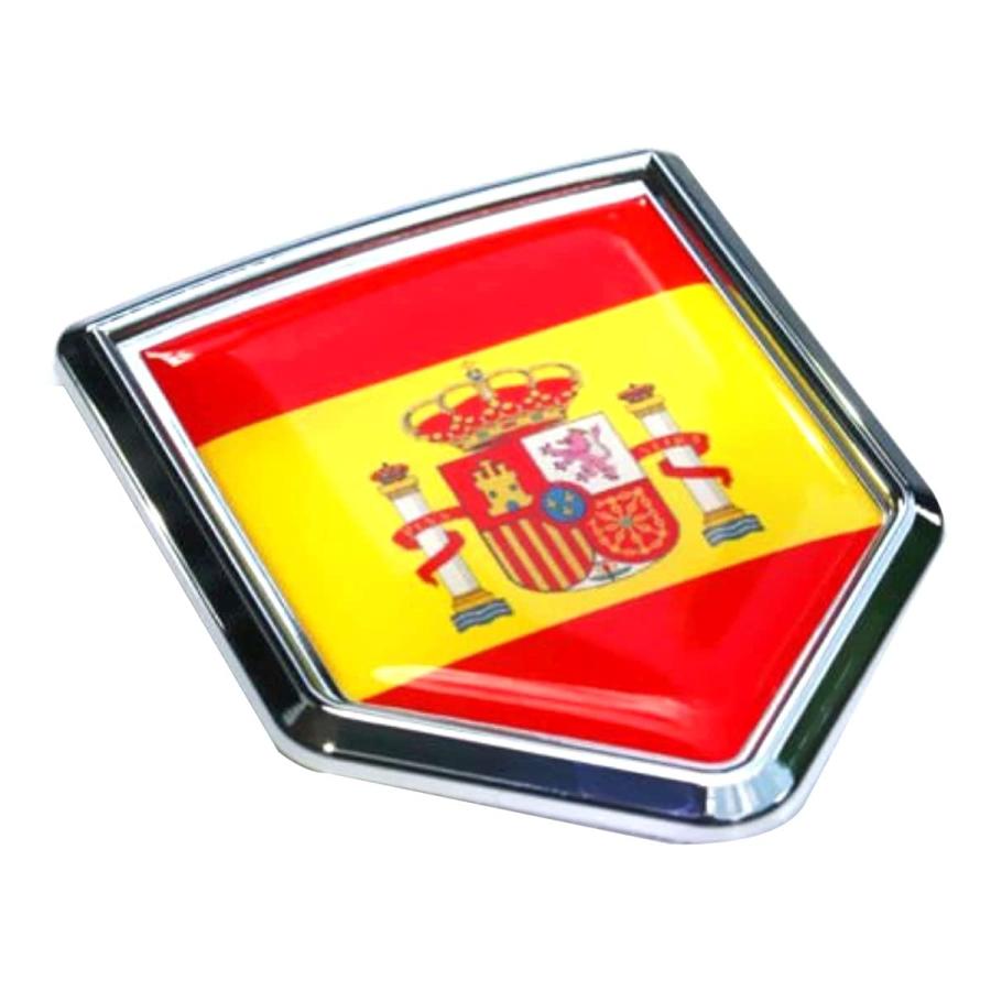 Car Chrome Decals CBSHD201 Spain Flag Spanish Emblem Decal Sticker ...