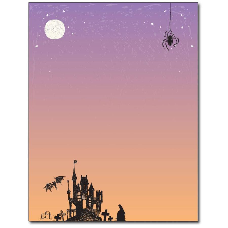 Haunted House Halloween Stationery Paper - 80 Sheets : かめよしエクスプレス - 通販 ...