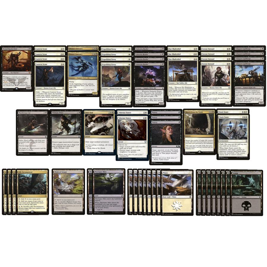 Black White Ally Deck - Modern Legal Custom Built Magic The Gathering ...