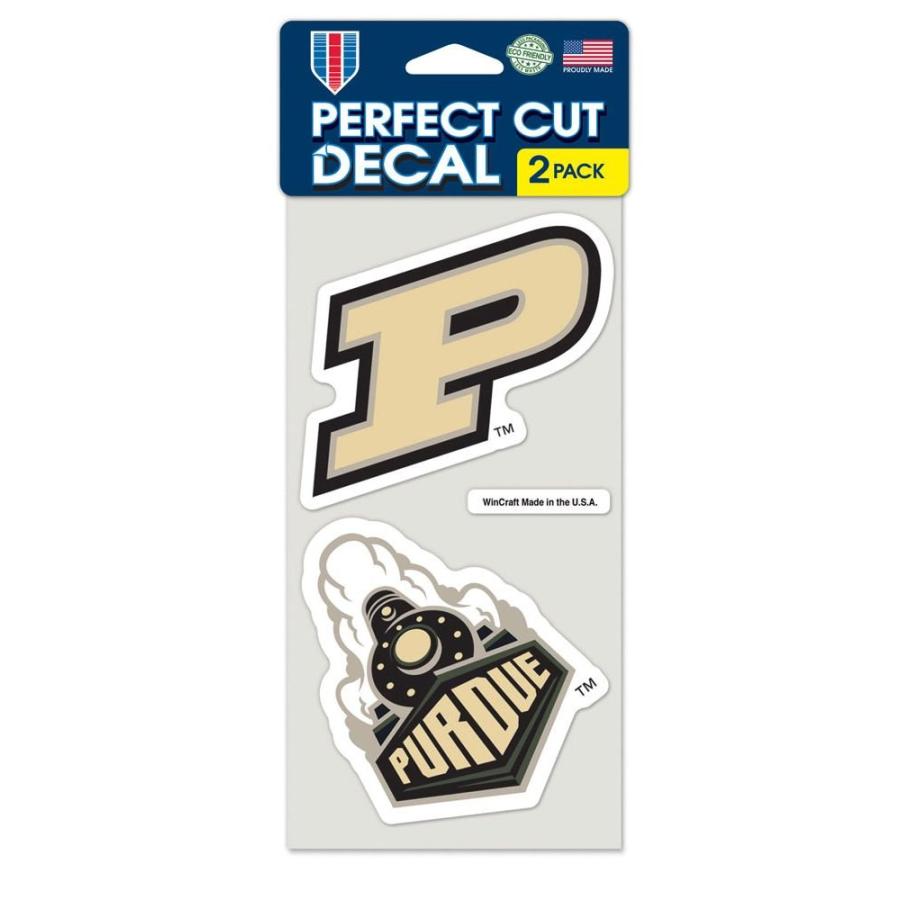 Wincraft NCAA Purdue University Perfect Cut Decal (Set of 2) 4 x 4Black ...
