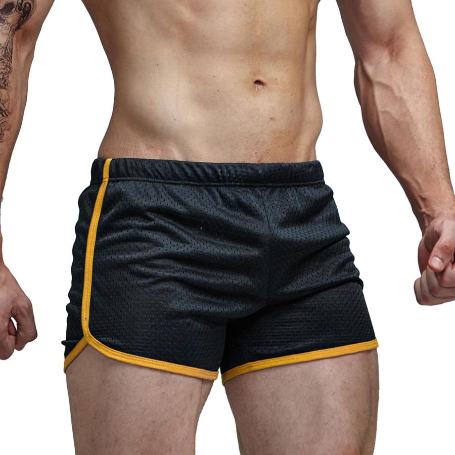 AIMPACT Mens Mesh Training Shorts 3 inch Running Fitness Athletic Booty ...