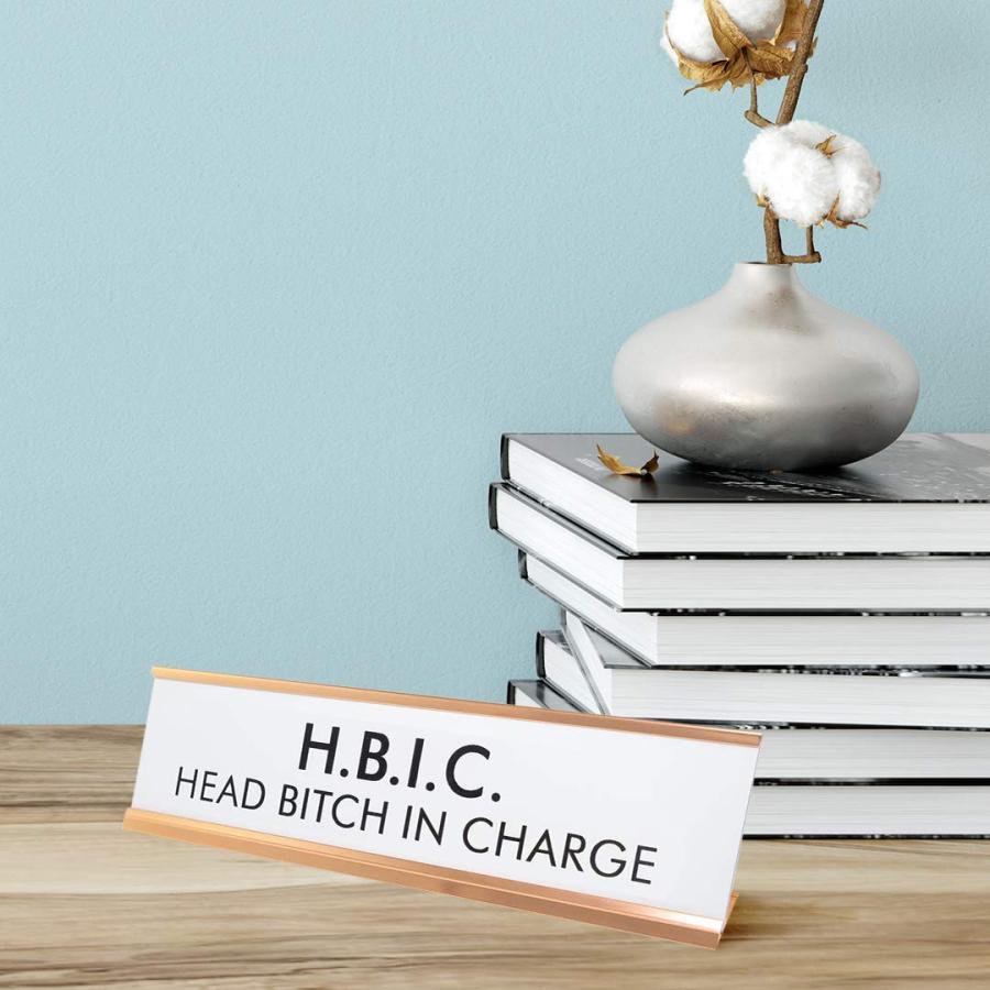 HBIC Head Bitch In Charge Nameplate Desk Sign : かめよしエクスプレス - 通販 - Yahoo ...