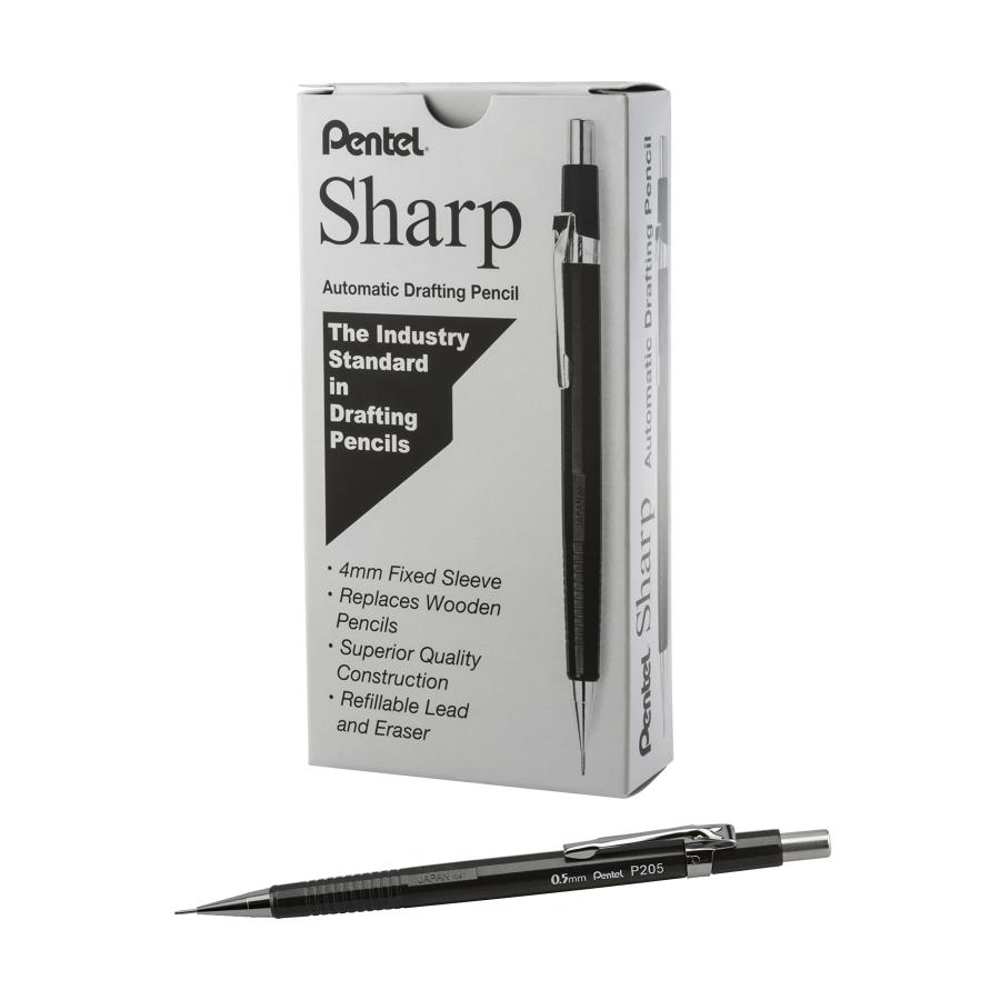 Pentel Sharp Mechanical Pencil (0.5mm) Metallic Graphite Barrel Box of ...