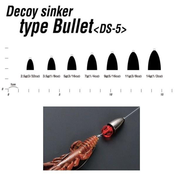 カツイチ [2] DECOY DS-5 デコイシンカー タイプバレット 11g (N20) :4989540820056:かめや釣具 - 通販 - Yahoo!ショッピング