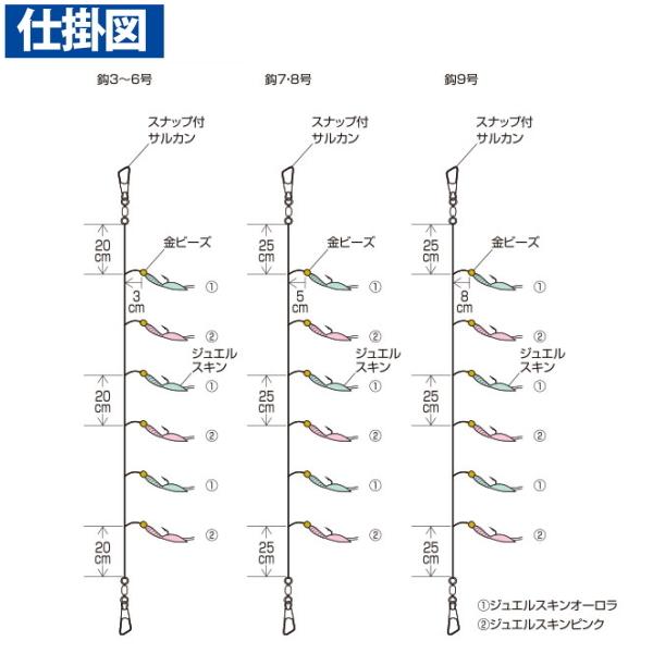 Hayabusa ハヤブサ [3] HS250 小アジ専科 夜光スキン 5-1 (N15) : かめや釣具 - 通販 - Yahoo!ショッピング
