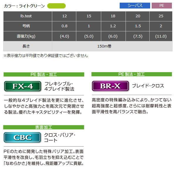 TORAY 東レ [1] ソルトライン PE シーバス F4 150m 1.2号 (N5) : かめや釣具 - 通販 - Yahoo!ショッピング