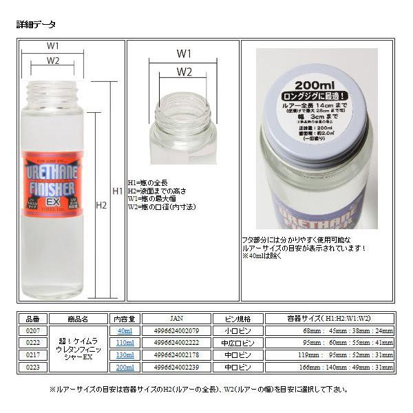 東邦産業/TOHO [1] 超！ケイムラ・ウレタンフィニッシャーEX 130ml : かめや釣具ヤフー店 - 通販 - Yahoo!ショッピング