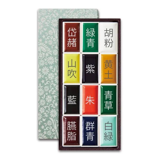 上羽絵惣 顔彩「特製12色大角顔彩(3104)」メーカー取寄品 : 京のもん 京都の名店・名品・良品 - 通販 - Yahoo!ショッピング