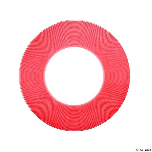 Eco-Fused アクリル取り付けテープ - 2" x 12.6ヤード 超強力な両面接着 透明 取り外し可能 すべての種類の表面に 耐候性 ...