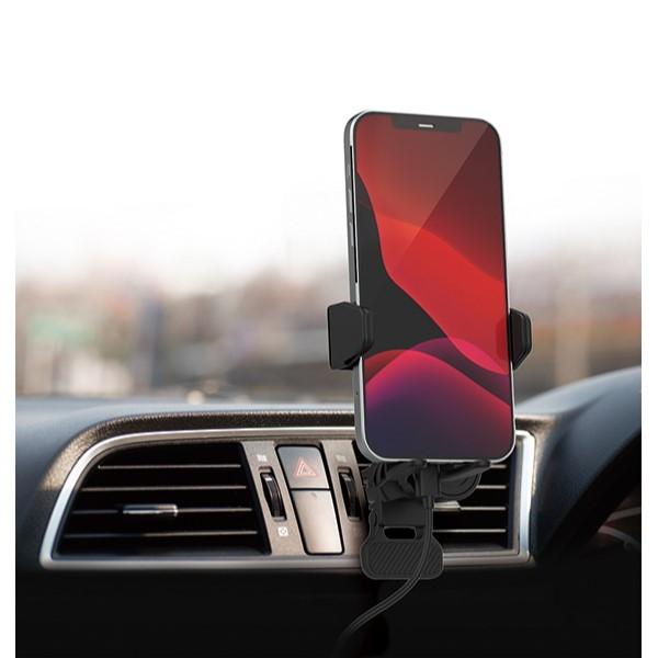 Kashimura ワイヤレス充電器 車 車載用 Qi自動開閉ホルダー スマホ iPhone キャパシタ付き エアコン送風口取付 : カナエミナ - 通販 - Yahoo!ショッピング