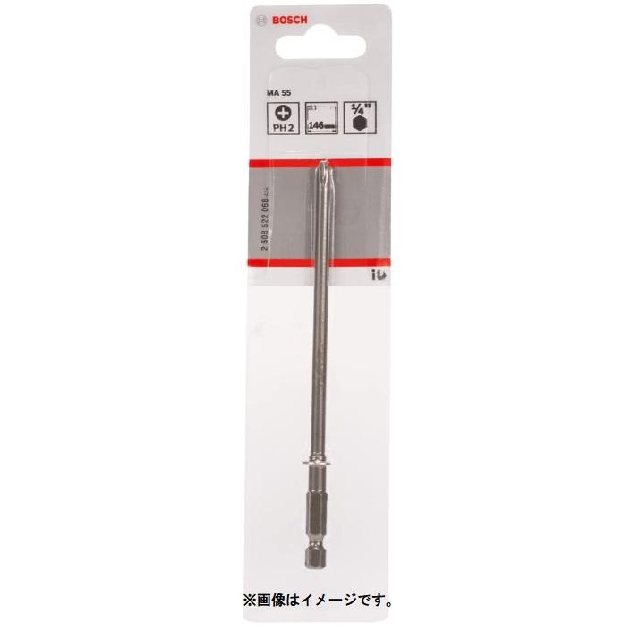 BOSCH（DIY、工具） 在 (ボッシュ) ドライバービットPH2(145mm) 1本入 2608522068 全長145mm 六角軸6.35mmシャンク対応(9mm溝) BOSCH ...