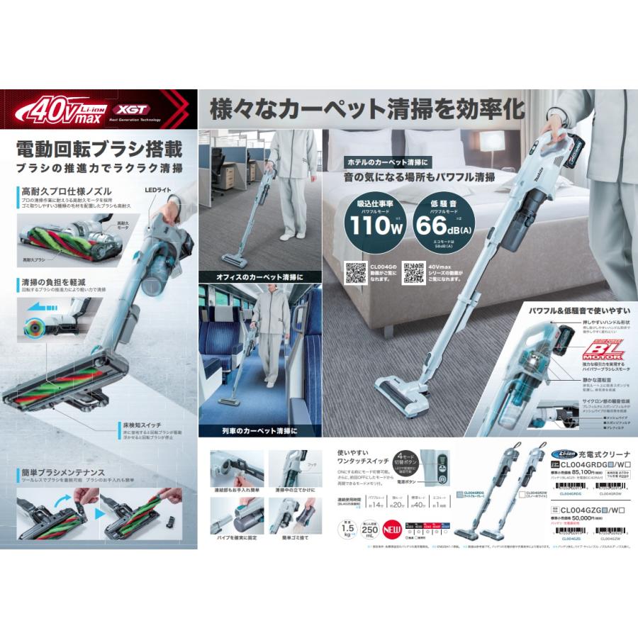 マキタ (マキタ) A-79201 ノズルアッセンブリ グレー 電動回転ブラシ式 CL004G標準付属品 makita : カナジン ヤフー店 ...