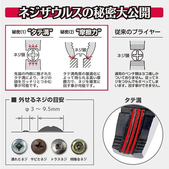 ネコポス可 エンジニア PZ-58 ネジザウルスGT ペンチ ENGINEER : pz-58 : カナジン ヤフー店 - 通販 - Yahoo!ショッピング
