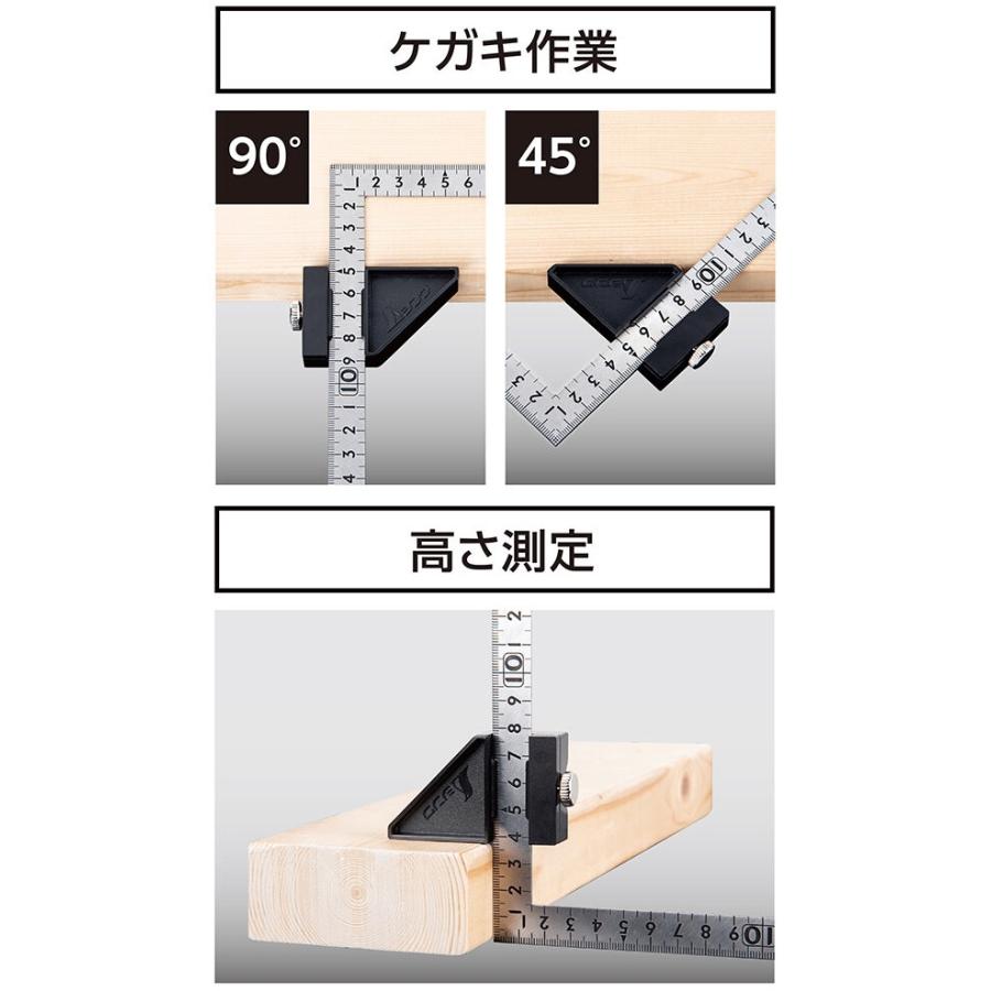 シンワ 12441 曲尺小型 平 ステン 30x15cm 表裏同目 ストッパー付 。 : カナジン ヤフー店 - 通販 - Yahoo!ショッピング