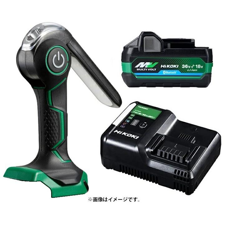 HiKOKI（ハイコーキ） コードレスワークライト UB18DJL(NN)+バッテリBSL36A18BX+充電器UC18YDL2 14.4V ...