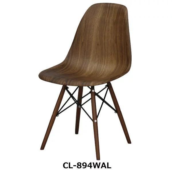 【同色2脚セット】チェア CL-894OAK オーク CL-894WAL ウォルナット 木目調 イームズチェア 風 デザインチェア イス ダイニング リビング モダン 東谷 :cl ...
