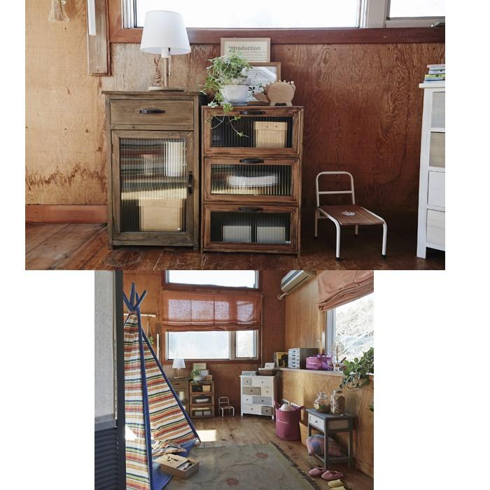 東谷 トレノ ガラスキャビネット CCR-108 アンティーク ガラス 扉付き