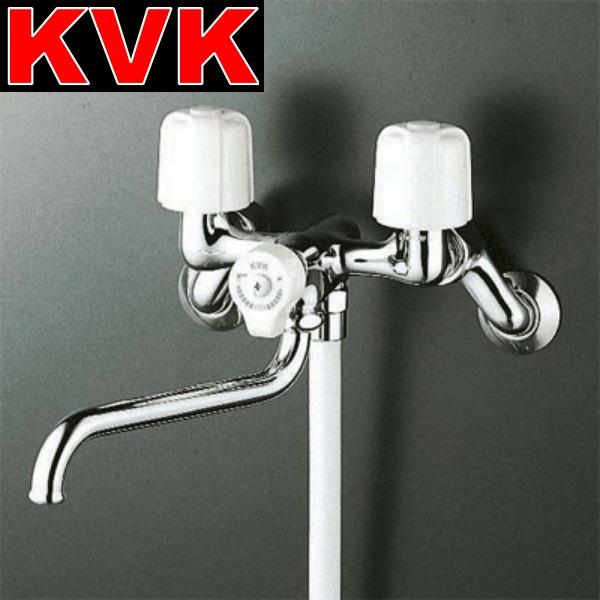 KVK KVK KF100N2R24 シャワー水栓 一時止水付2ハンドルシャワー 240mmパイプ付 λ : 住設建材カナモンジャー - 通販 - Yahoo!ショッピング