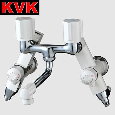 KVK KVK KM13N2SL ソーラー2ハンドル混合栓併用形 170mmパイプ付 λ : 住設建材カナモンジャー - 通販 - Yahoo!ショッピング