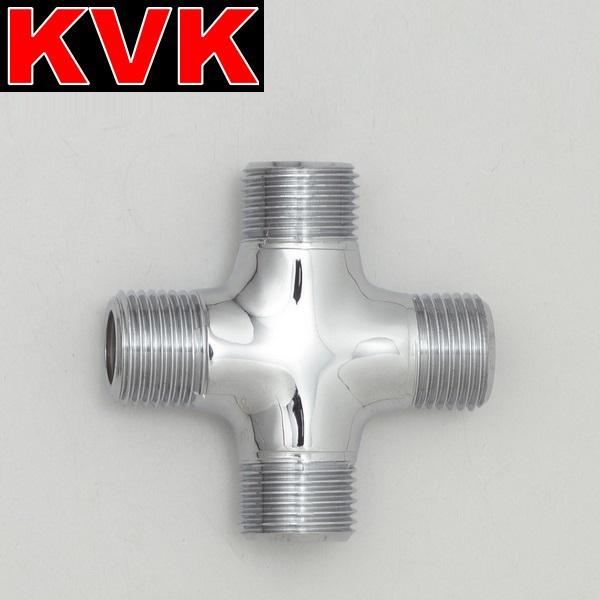 KVK KVK Z723G 水栓部材 クロス継ぎ手(R1/2×1箇所)(G1/2×3箇所) 青銅製めっき付き λ : 住設建材カナモンジャー - 通販 - Yahoo!ショッピング