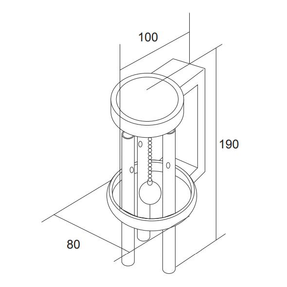 アイワ金属 パイプチャイム AP-021B カラー：ブラック 開き戸・引き戸どちらでもOK マグネットタイプ : カナモノオンライン - 通販 ...