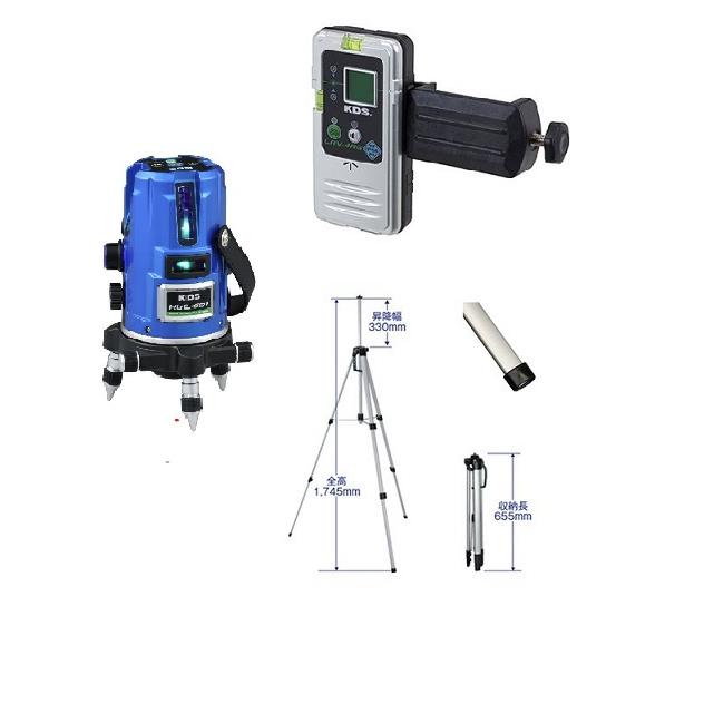 KDS ミントグリーンレーザー RGL-601RSA 本体・受光器・三脚セット 高輝度スパーレイ 1年保証付 : プロショップおおした - 通販 - Yahoo!ショッピング