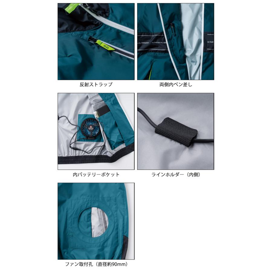 6L SOWA 桑和 空調作業服 作業着 EF用半袖ブルゾン 8329-01 : 安全靴・作業着・防寒着のワークストリート金物一番 - 通販 - Yahoo!ショッピング