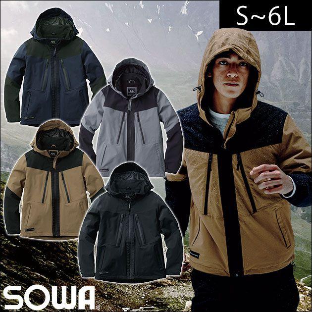 6L SOWA 桑和 秋冬作業服 作業着 G.G.防水防寒ブルゾン 0284-00 :wearws2730bb:安全靴・作業着・空調服のワークストリート金物一番 - 通販 - Yahoo!ショッピング