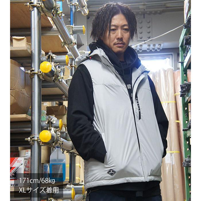 XXL BURTLE バートル 防寒作業服 防寒着 ストレッチフーディ防寒ベスト（ユニセックス） 3264 : 安全靴・作業着・防寒着のワークストリート金物一番 - 通販 - Yahoo!ショッピング