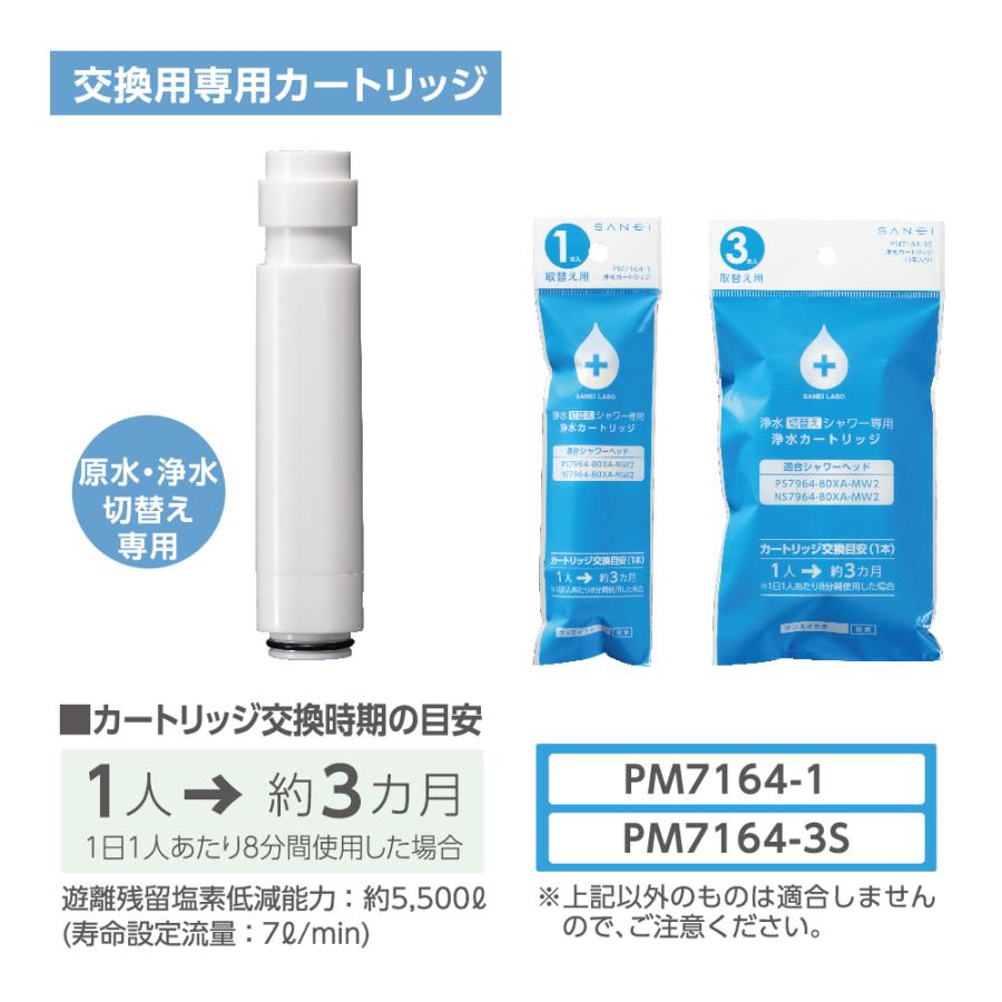 【送料無料】 日本アトピー協会推奨品 【SANEI サンエイ 】 浄水切り替えシャワー専用浄水カートリッジ（3本） PM7164-3S PS7964-80XA-MW2用 : 金物PRO.com ...