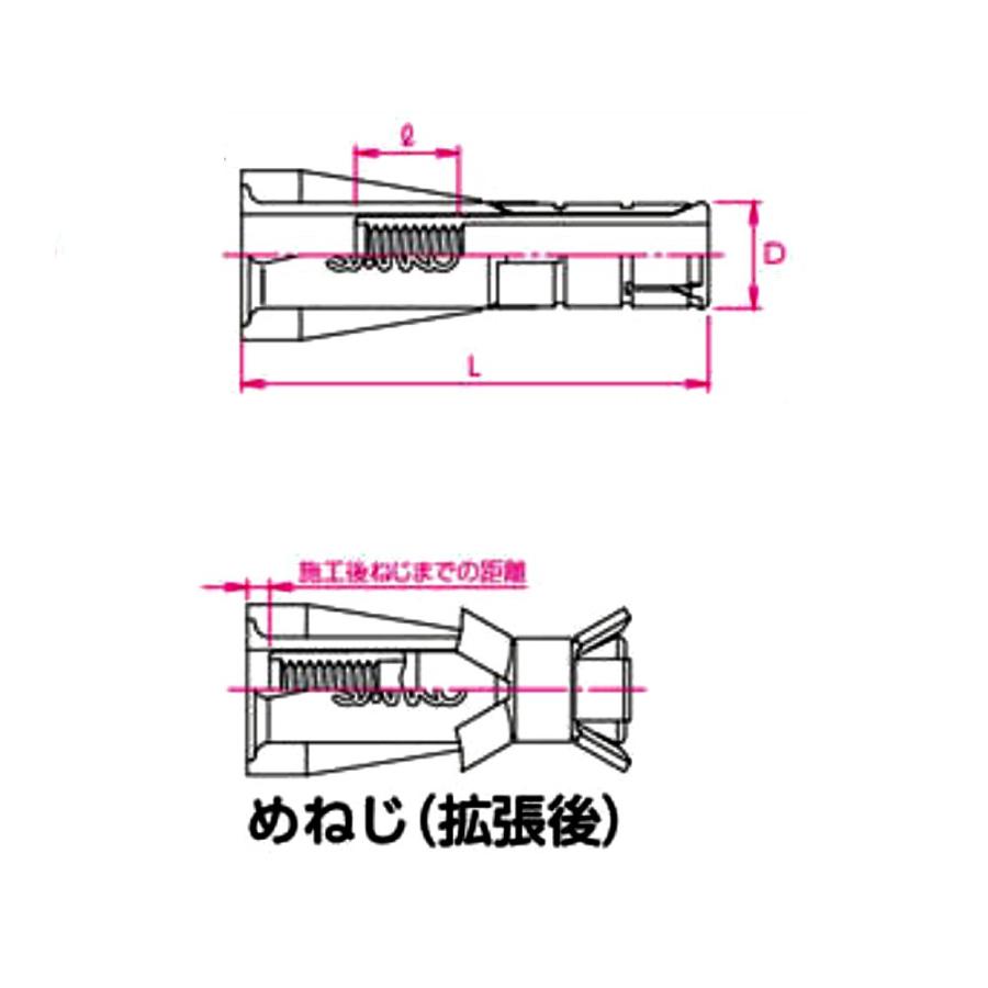 SANKO TECHNO サンコーテクノ エーエルシーアンカー AX めねじタイプ AX-W30 ネジ径W3/8 バラ出荷対応 : 金物の鬼インターネットショップ - 通販 - Yahoo ...