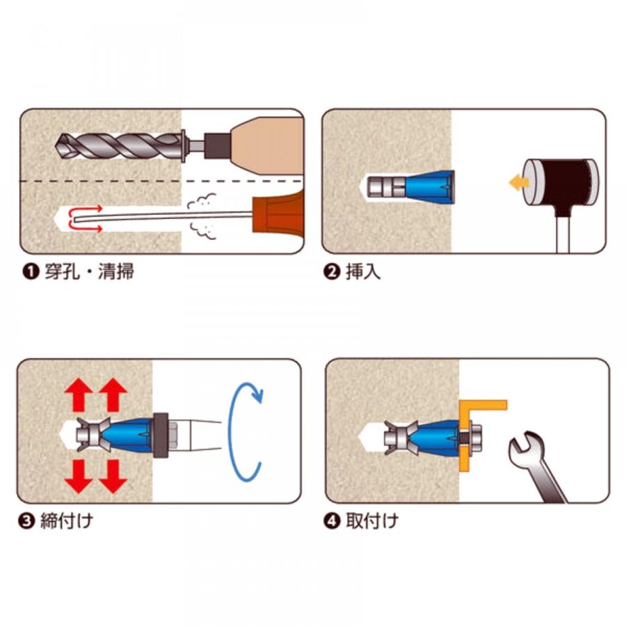 SANKO TECHNO サンコーテクノ エーエルシーアンカー AX めねじタイプ AX-W30 ネジ径W3/8 バラ出荷対応 : 金物の鬼インターネットショップ - 通販 - Yahoo ...
