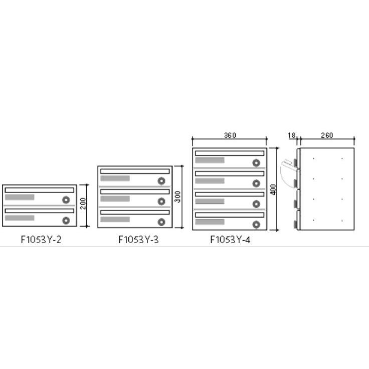 田島メタルワーク 集合ポスト F1053Y-3 前入前出 myナンバー錠 代引き不可 : 金物の鬼インターネットショップ - 通販 - Yahoo!ショッピング
