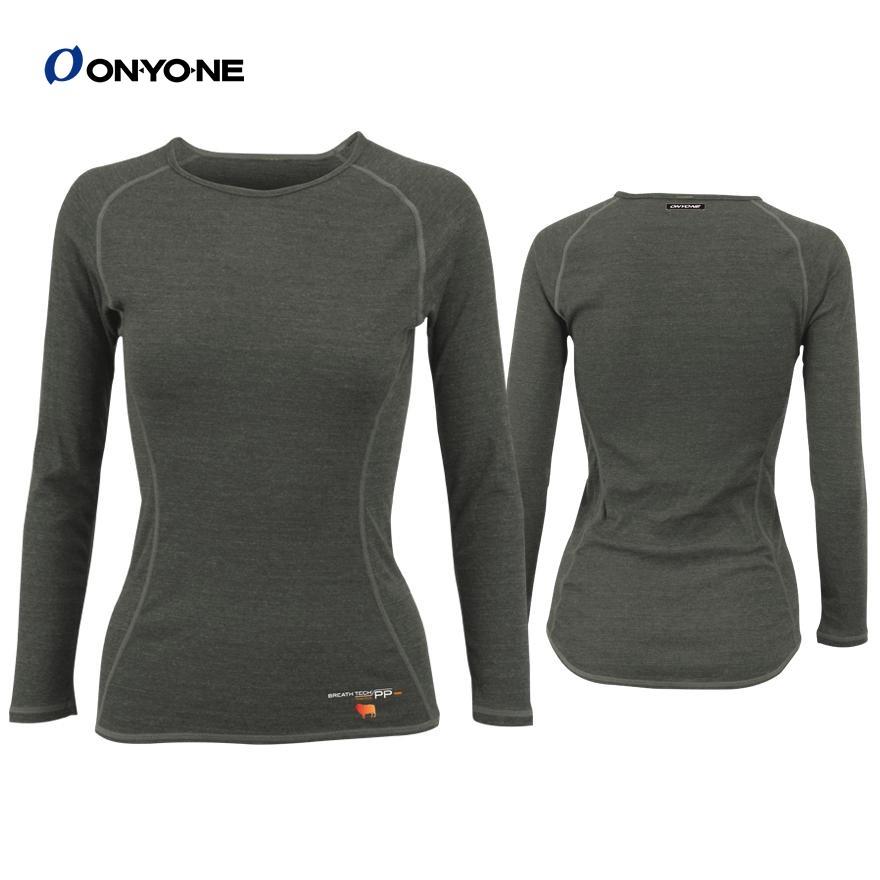 オンヨネ ON・YO・NE オンヨネ メリノPP レディスロングスリーブ 厚手 ODJ89508 009 ブラック アンダーウエア : カンダハー ヤフー店 - 通販 - Yahoo!ショッピング