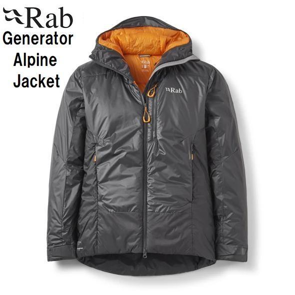 Rab（ラブ） Generator Alpine Jacket 登山 冬山 メンズ インサレーション ジャケット (Anthracite ...