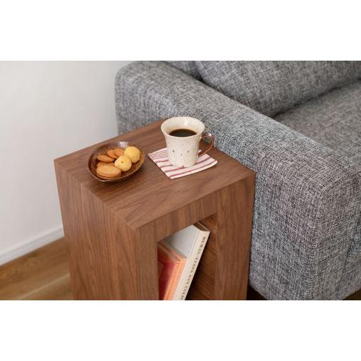 東谷(あずまや) セル サイドテーブル ブラウン CEL-70WAL【メーカー