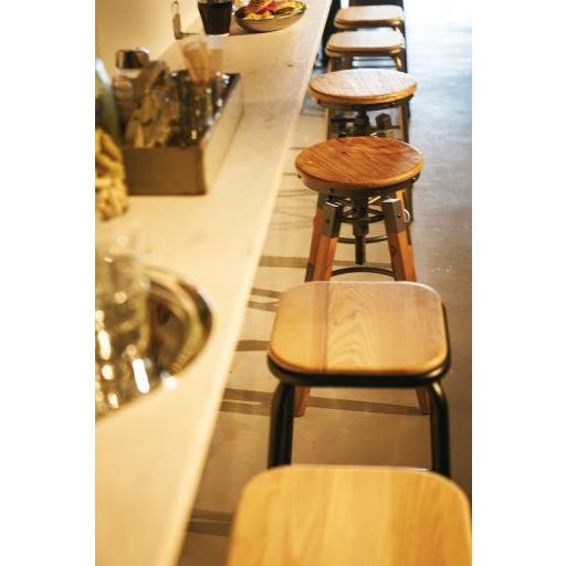 東谷(あずまや) ハイスツール ブラック PC-67BK【メーカー直送品