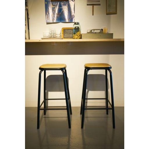 東谷(あずまや) ハイスツール ブラック PC-67BK【メーカー直送品