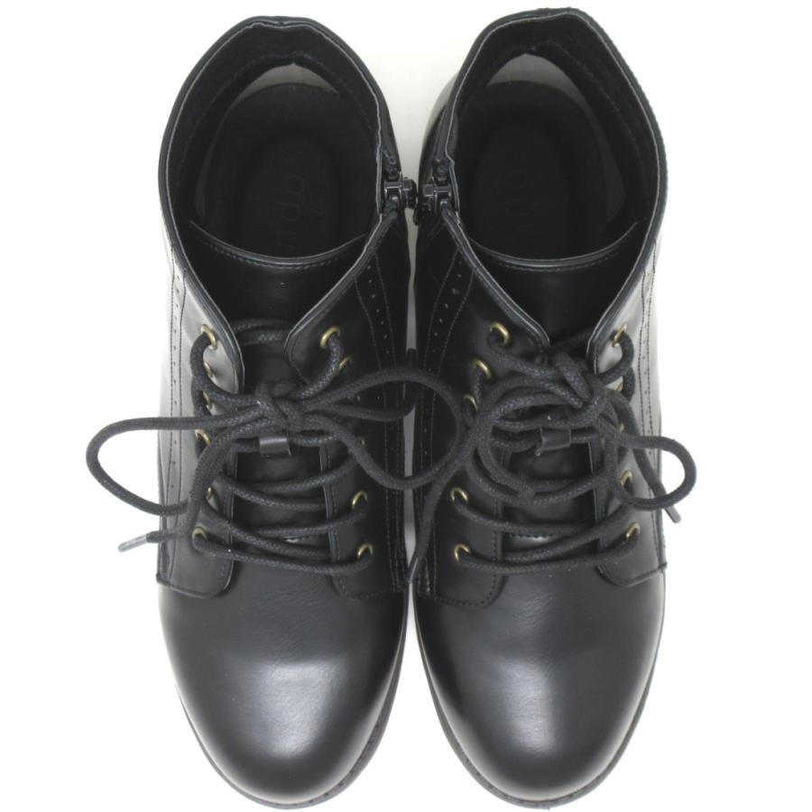 幅広 ワイズ 4E ショートブーツ 大きいサイズ レディース レースアップ ブーツ 4e 25.5cm 26cm 26.5cm 対応 レースアップブーツ 26センチ 17419TJ ...