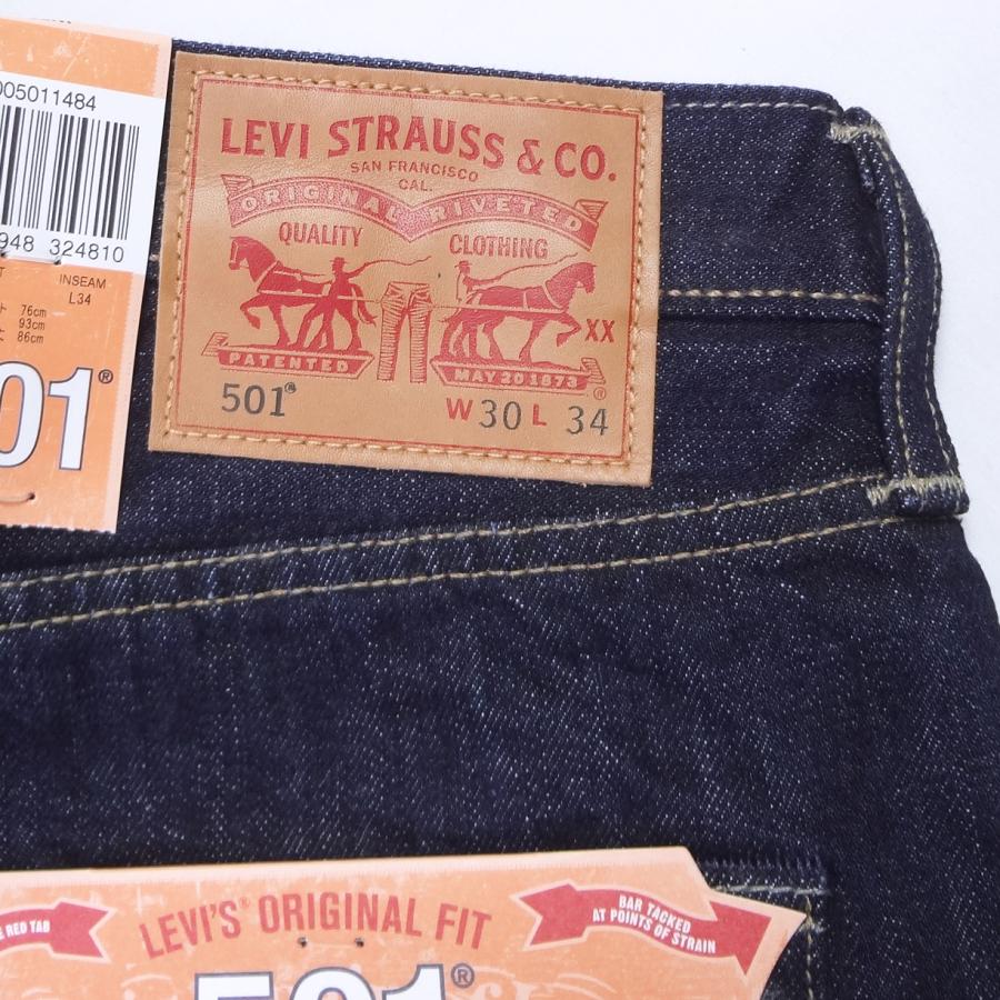 Levi's リーバイス ジーンズ 501 00501-1484/クリスピーリンス（ワンウォッシュ）W30インチ ダークインディゴブルー CRISPY RINSE : ジーンズショップカネコ ...