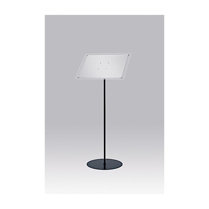 フロアスタンド ベルク アルモード 2833 S-K（ステン/ベースブラック） A4（210×297） 外寸法：362×1129×360 組立式 メーカー直送品 : カネマサかなものe ...