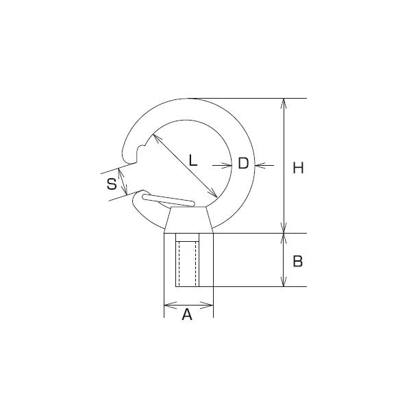 ステンレス金具 フックアイボルト (ミリネジ) 水本機械製作所 MM IBH-6M 1個 : カネマサかなものe-shop - 通販 - Yahoo!ショッピング
